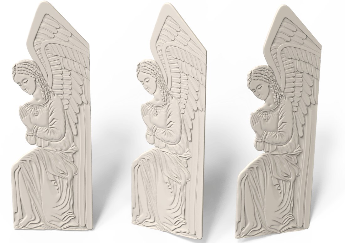 3D stl angel bas-relief model - TurboSquid 1417049