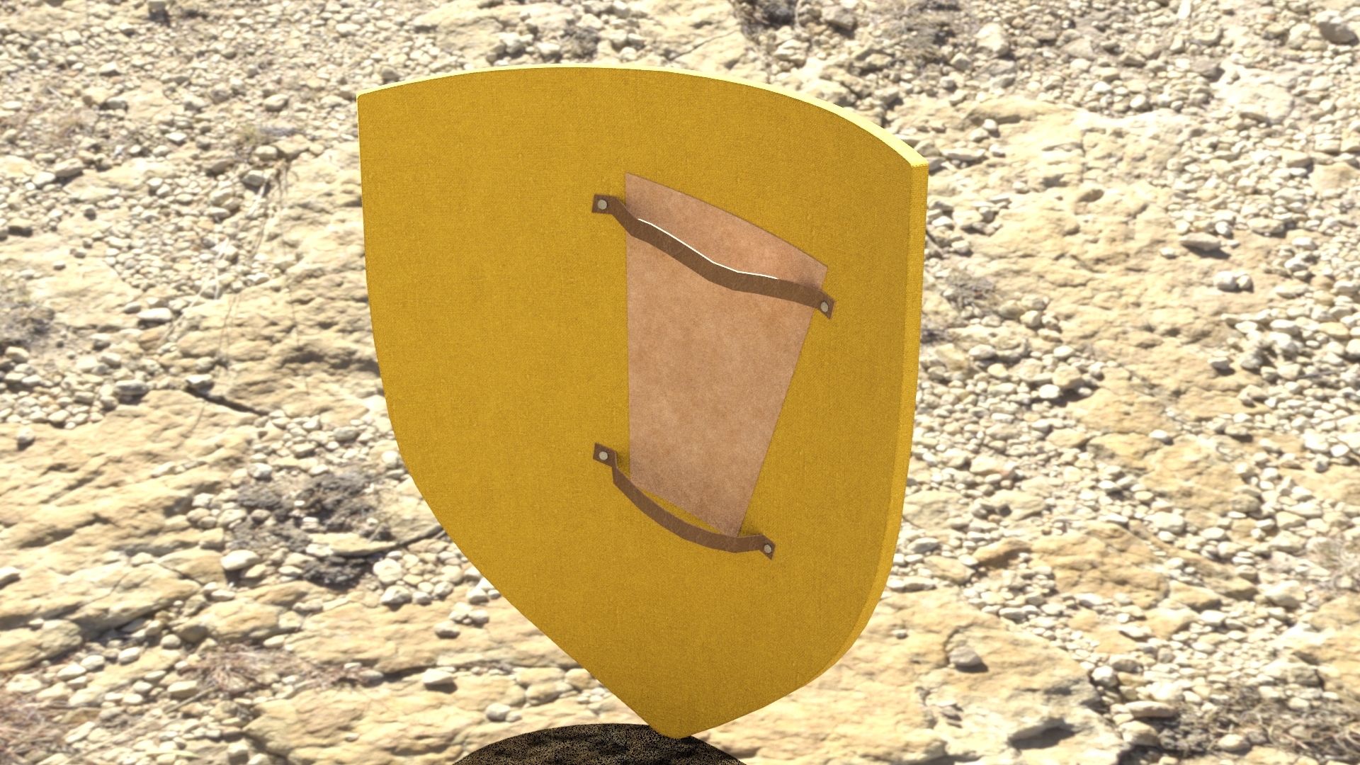 3D historically medieval heater shield model - TurboSquid 1417111