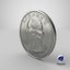 3d model quarter modeled realistic