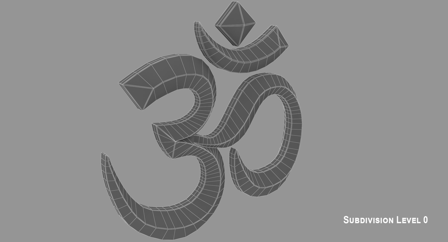 3D om symbol - TurboSquid 1417361