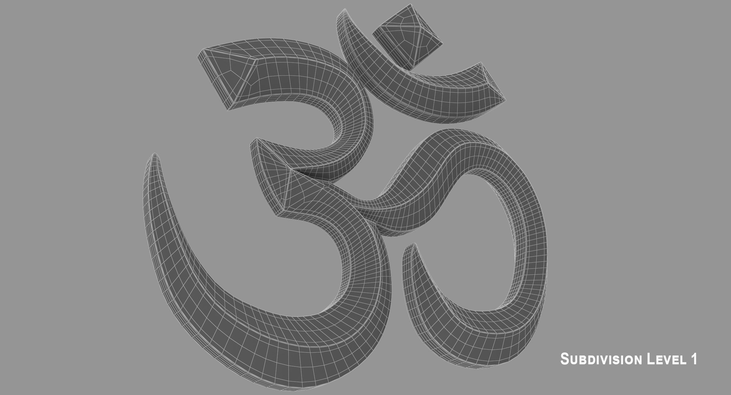 3D om symbol - TurboSquid 1417361