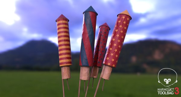Rocket fireworks 3D model - TurboSquid 1417541