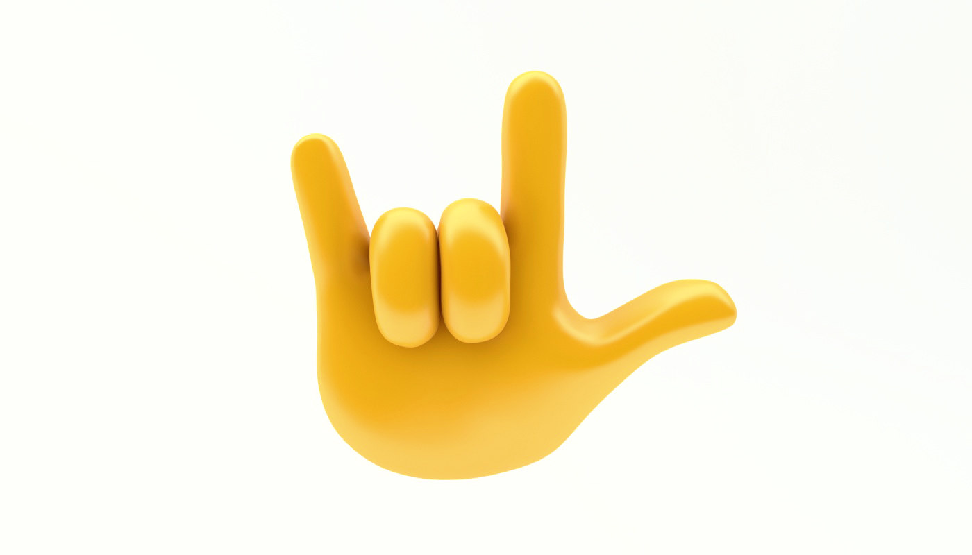 Emoji hand gesture 3D model - TurboSquid 1417505