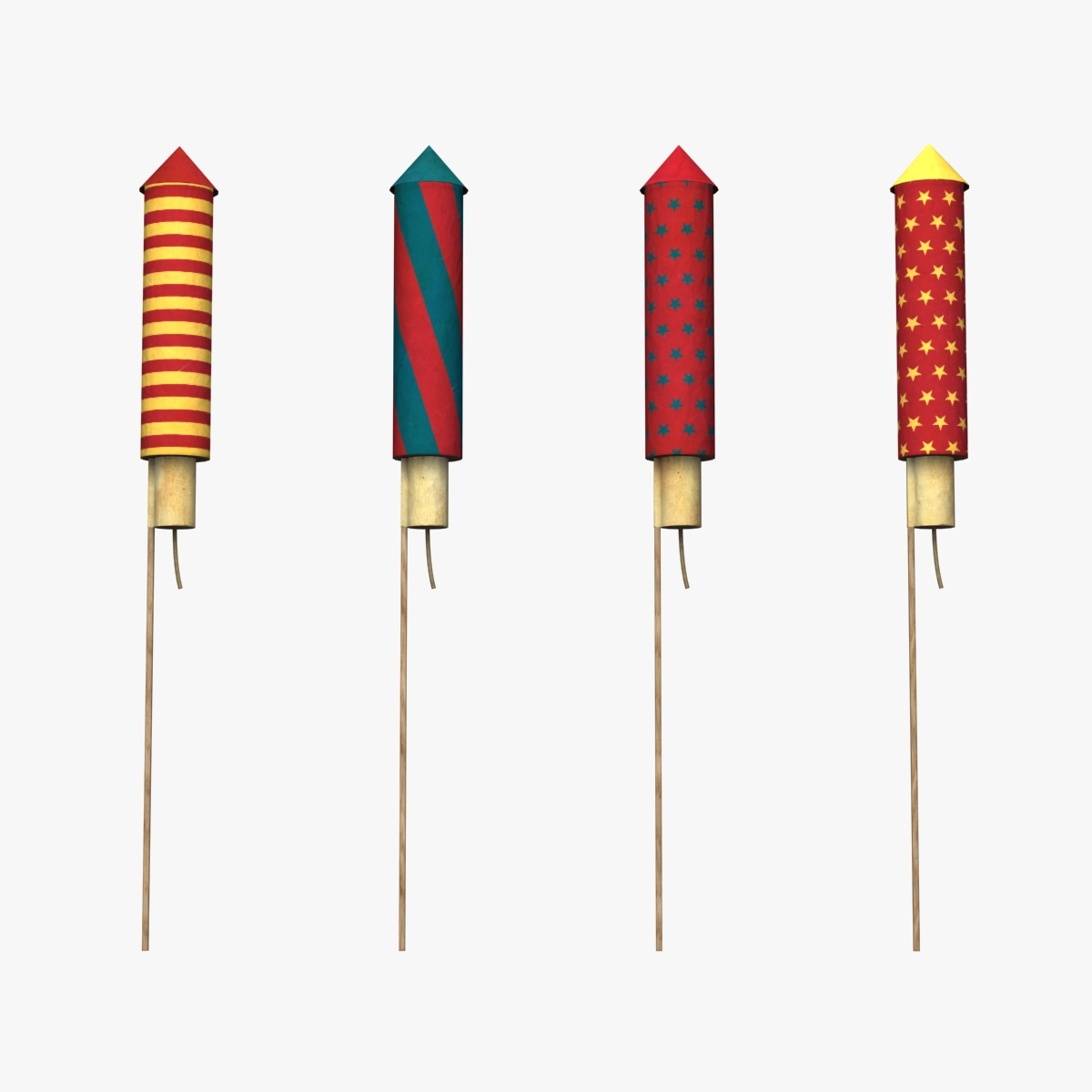 Rocket fireworks 3D model - TurboSquid 1417541