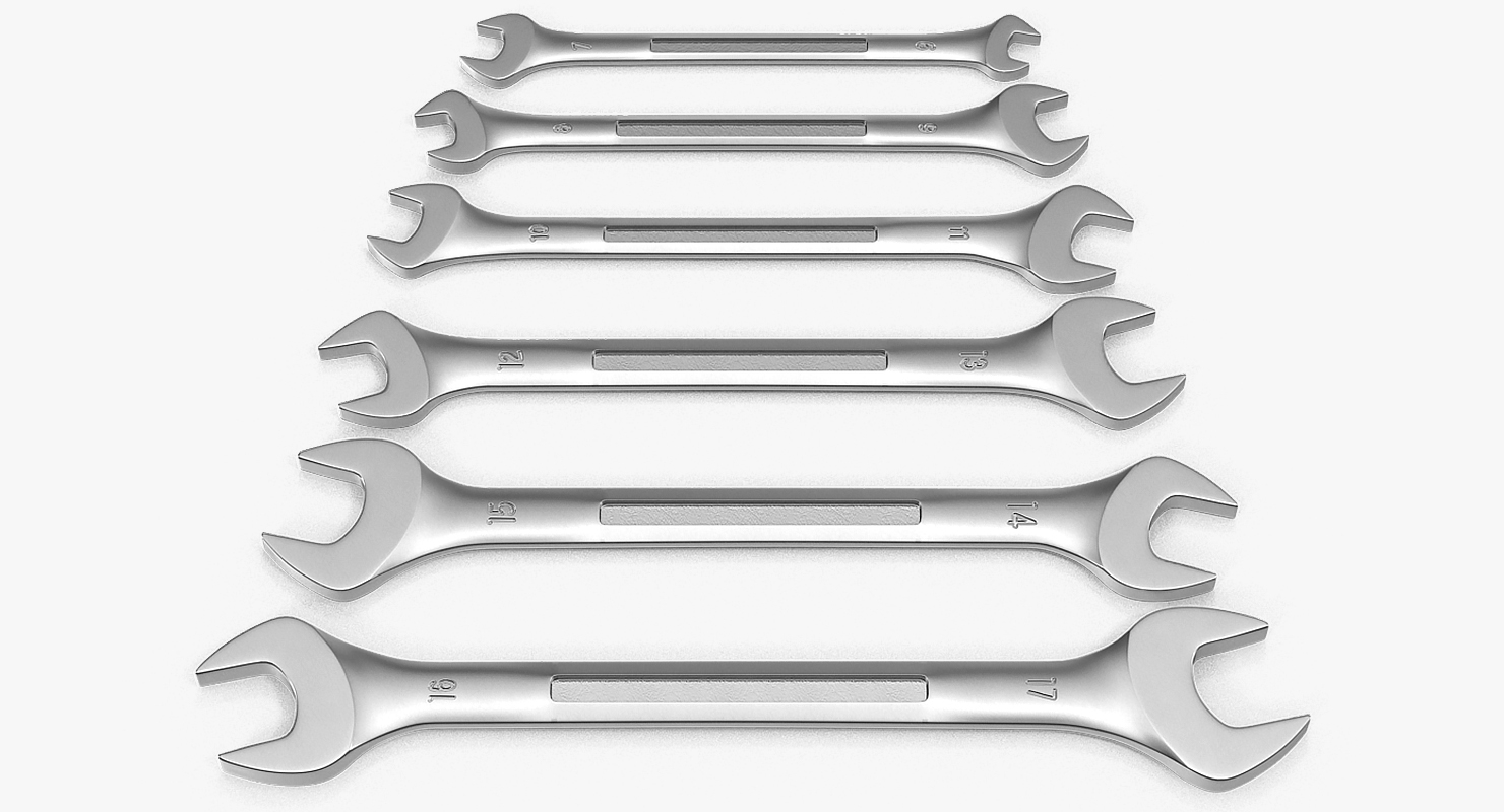 3D spanner set generic model - TurboSquid 1417658