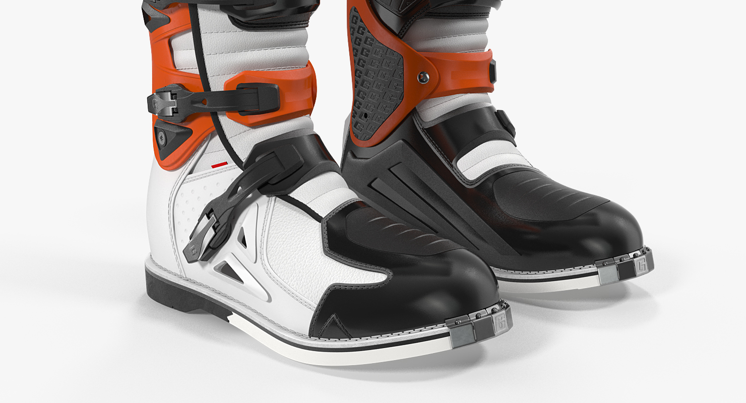 3D men motocross boots moto model - TurboSquid 1417906
