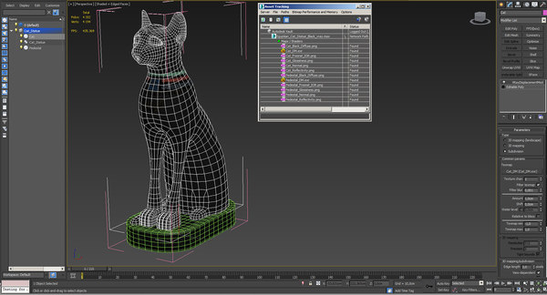 3D model egyptian cat statue black - TurboSquid 1417844