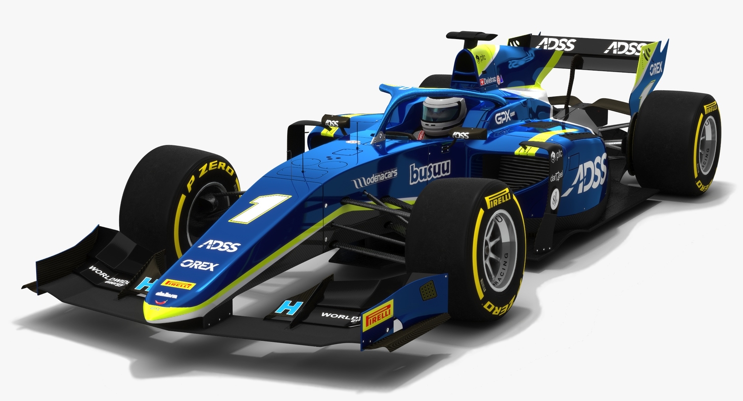Modello 3D Carlin F2 # 1 Formula 2 Season 2019 - TurboSquid 1417808