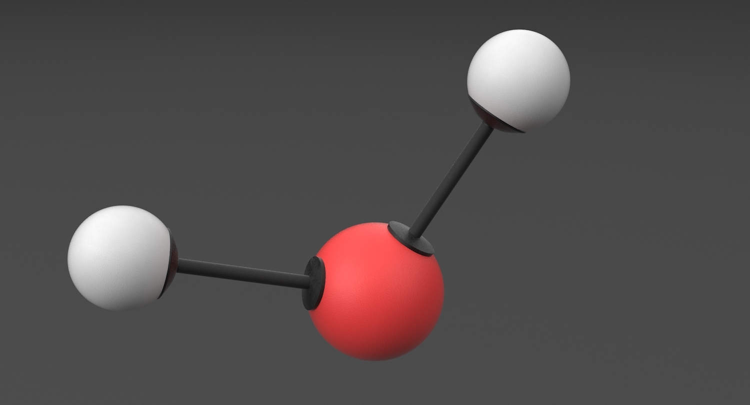 3D water molecule - TurboSquid 1417767