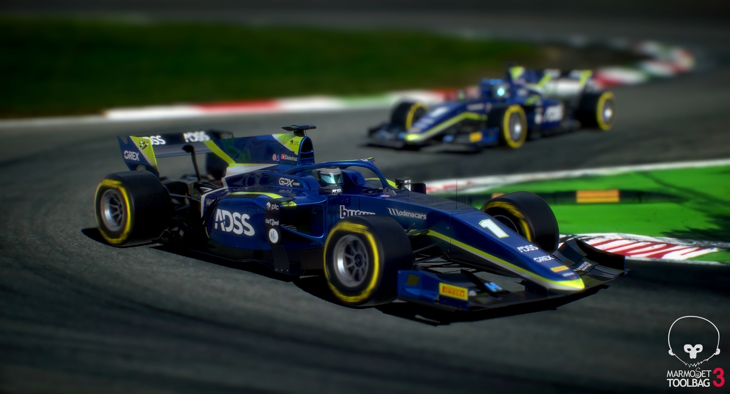 Carlin F2 # 1 Fórmula 2 Temporada 2019 Modelo 3D - TurboSquid 1417808