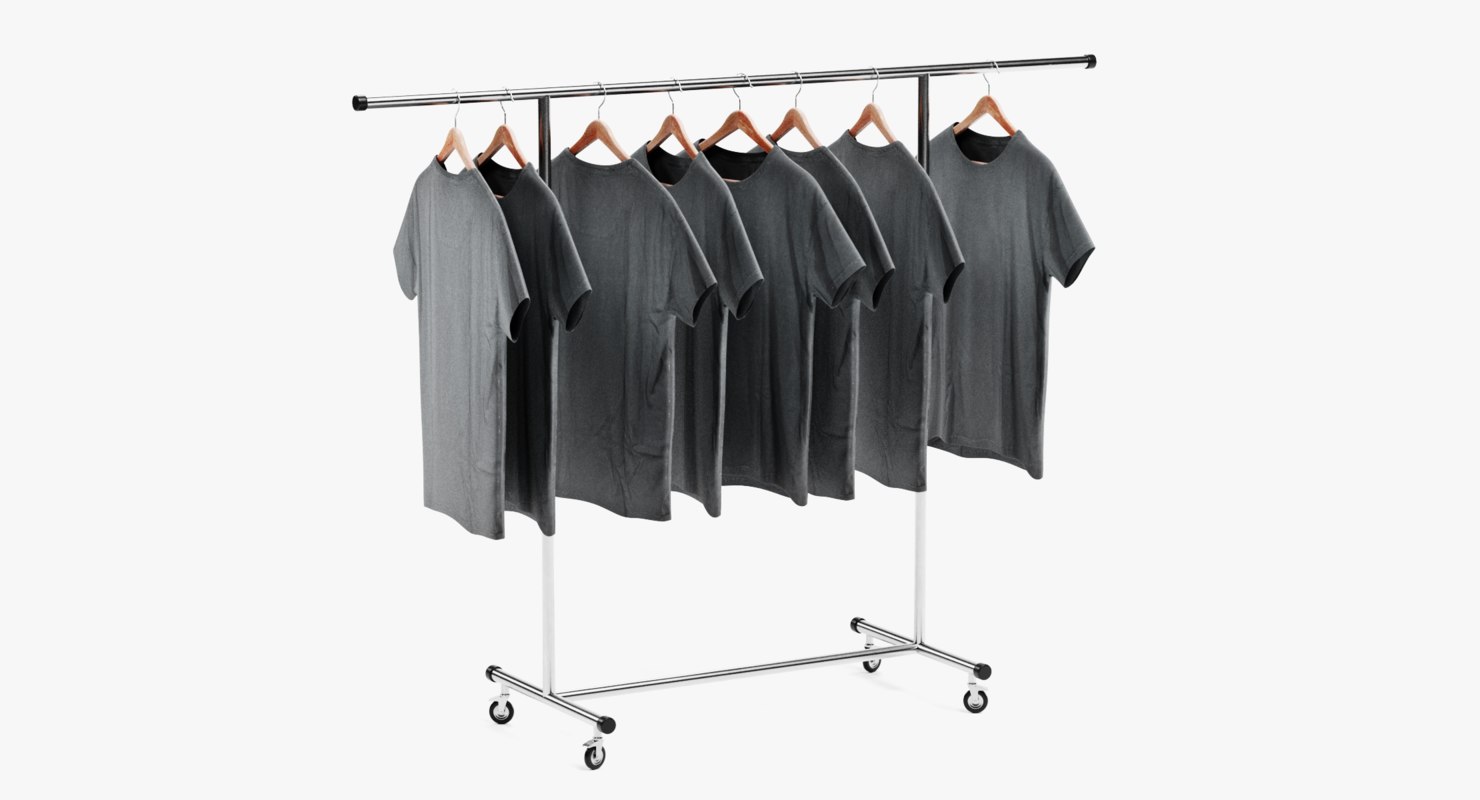 T-shirts stand 3D - TurboSquid 1417831