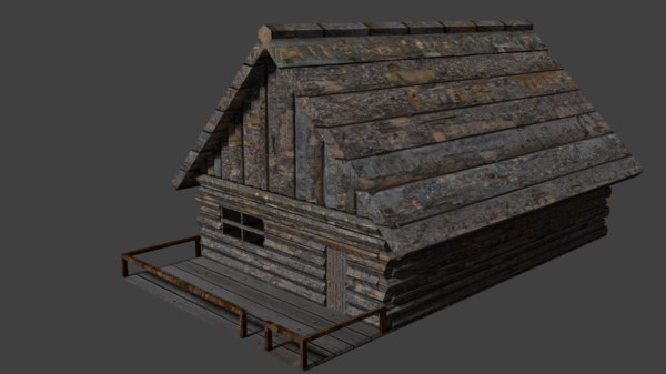 Blender Log-Cabin Models | TurboSquid