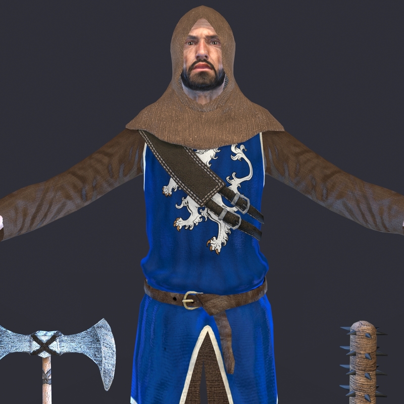 Medieval militia 3D model - TurboSquid 1418033