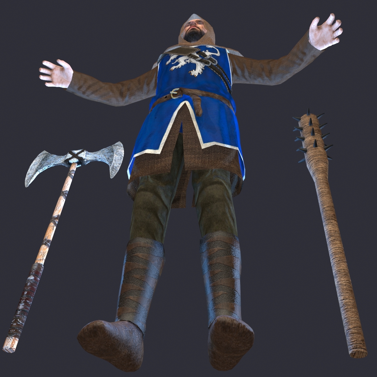 Medieval militia 3D model - TurboSquid 1418033