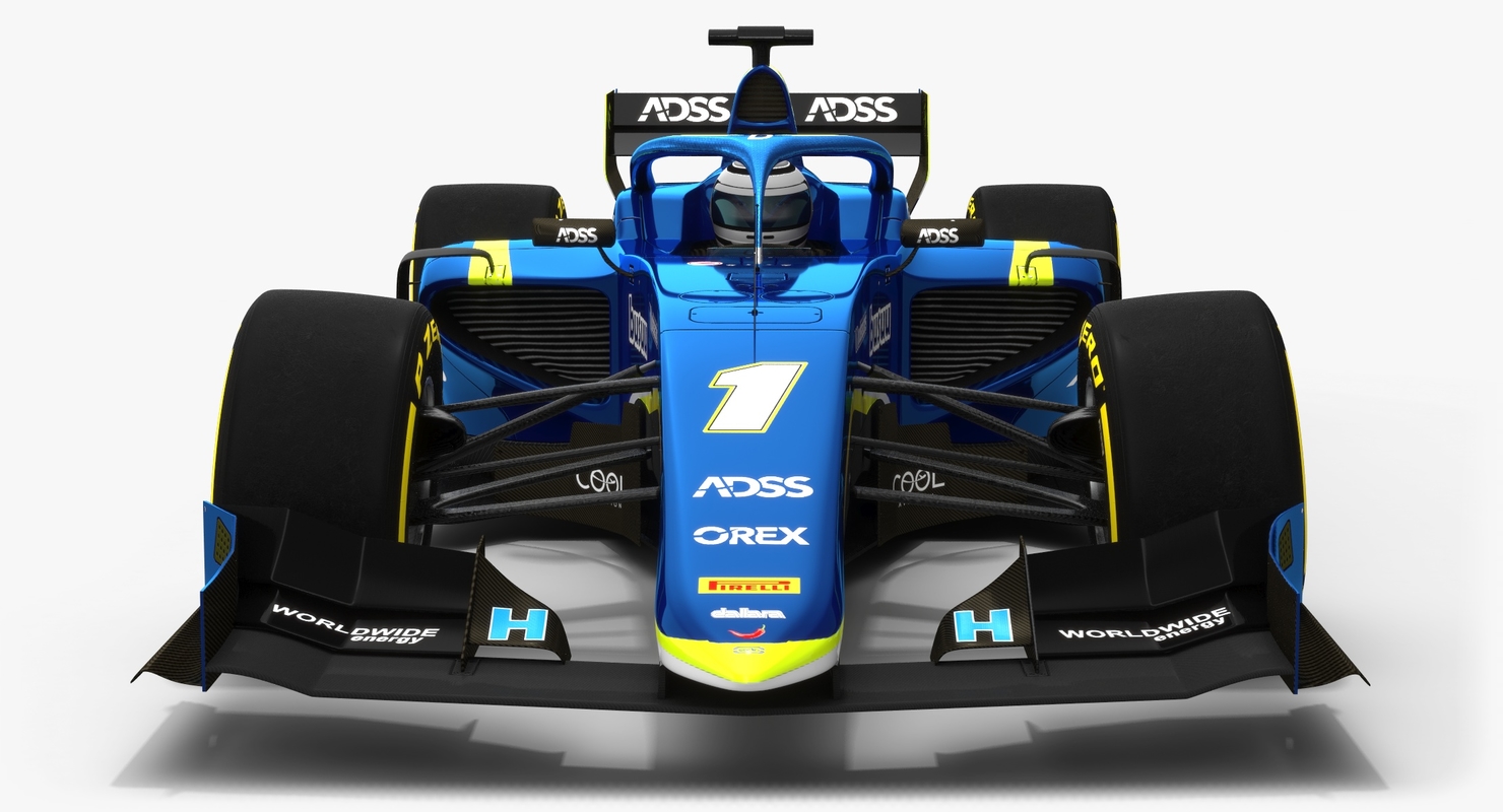 Carlin F2 # 1 Fórmula 2 Temporada 2019 Modelo 3D - TurboSquid 1417808