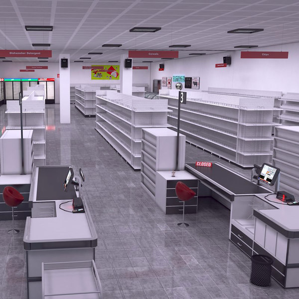 Store Interior 3D Models for Download | TurboSquid