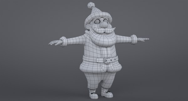 3D cartoon santa claus rigged model - TurboSquid 1418194