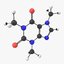 Caffeine molecule 3D model - TurboSquid 1418267