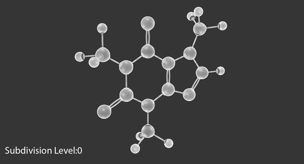 Caffeine molecule 3D model - TurboSquid 1418267