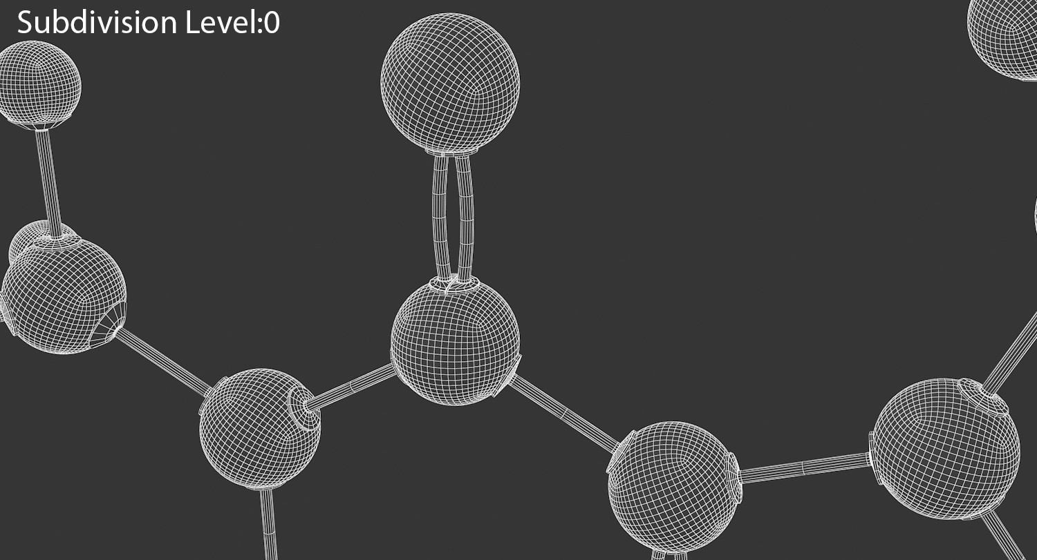 Caffeine molecule 3D model - TurboSquid 1418267