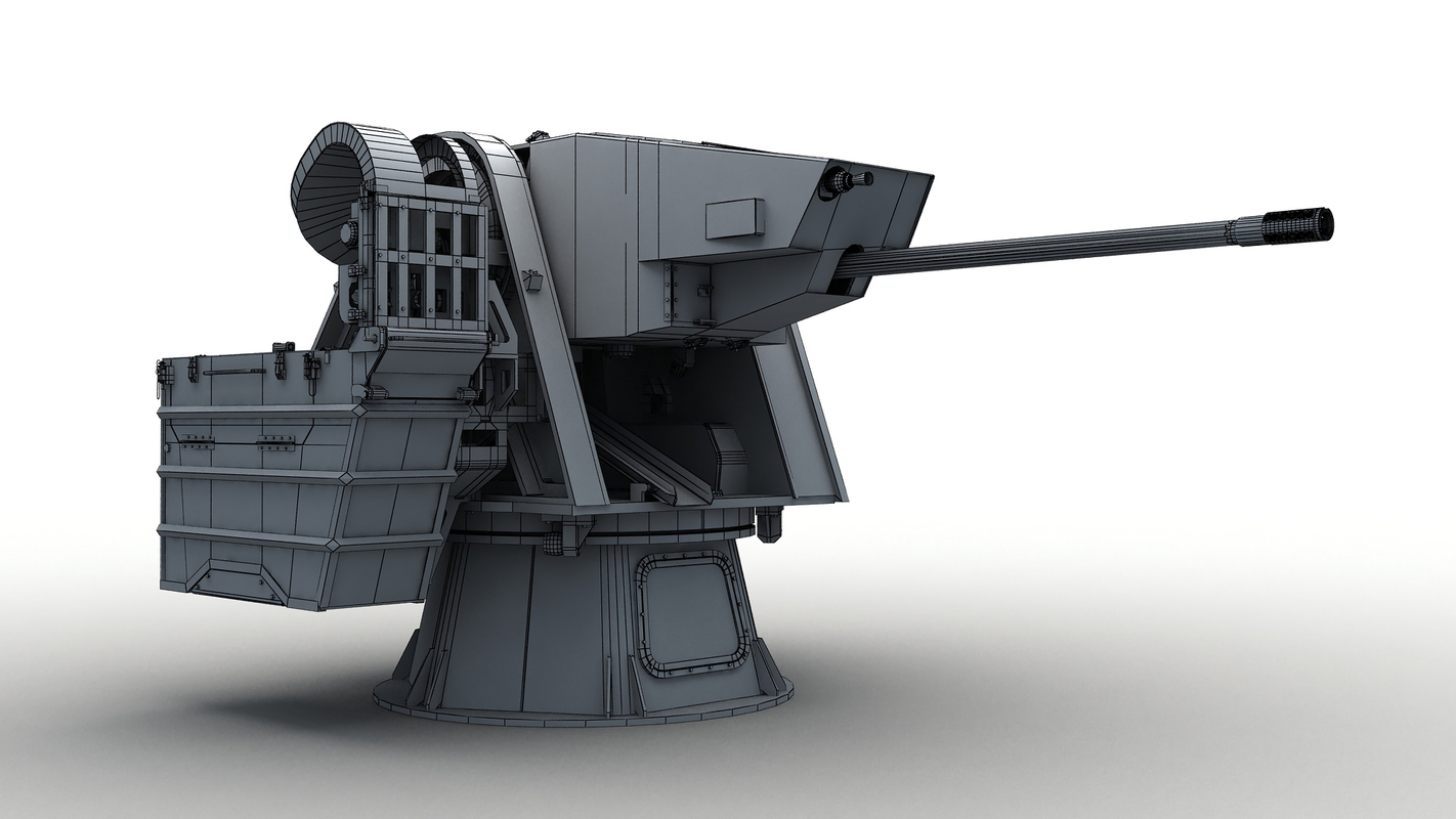 Modern naval turret 3D model - TurboSquid 1418282