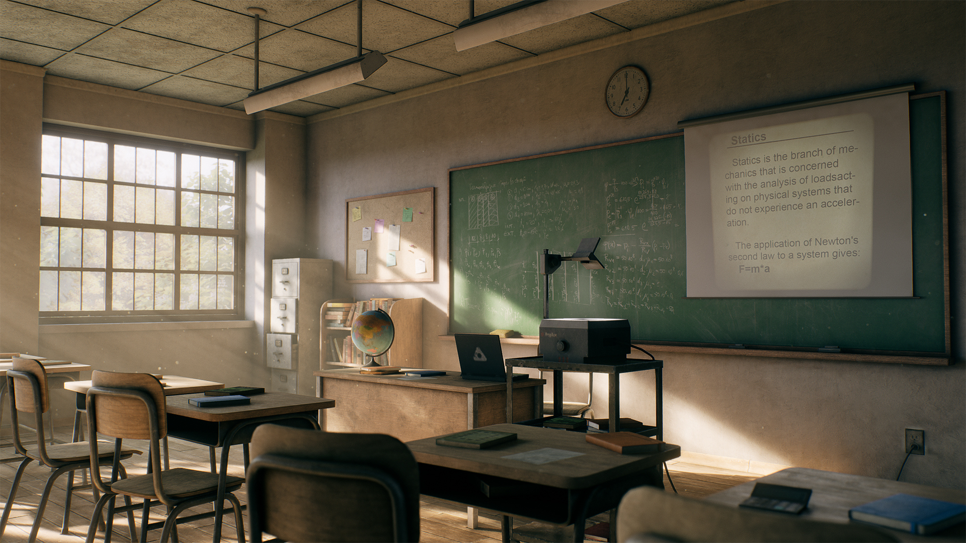 3D model classroom class old - TurboSquid 1418294