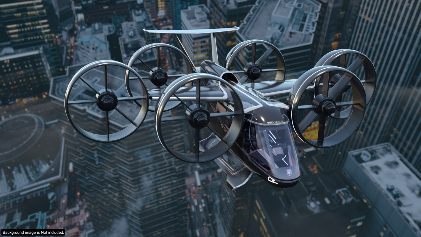 Uber flying taxi - 3D model - TurboSquid 1418566