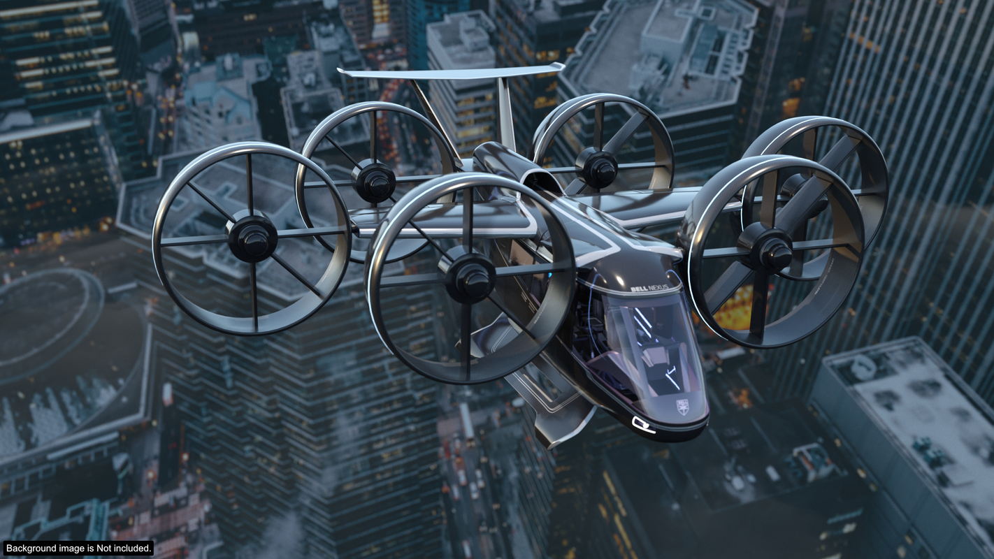 Uber flying taxi - 3D model - TurboSquid 1418566