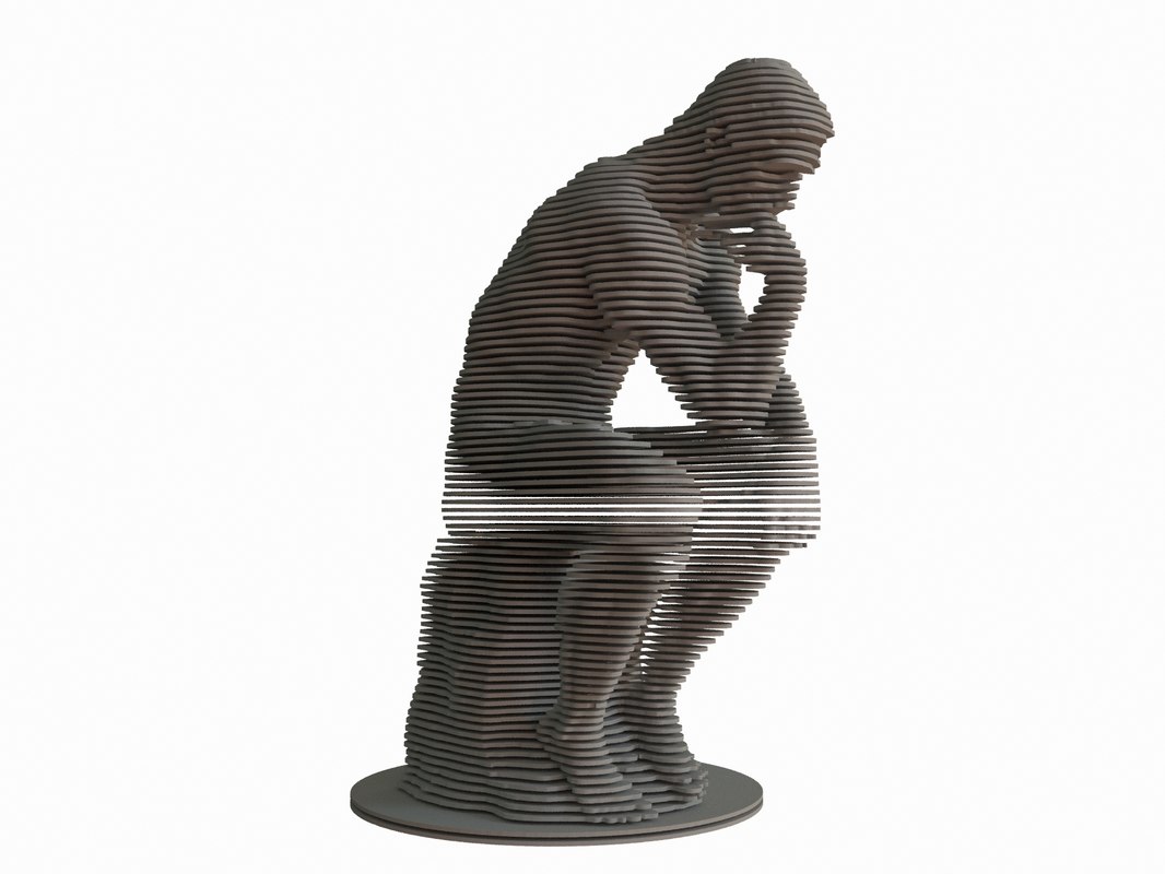 Parametric statue rodin 3D model - TurboSquid 1418495