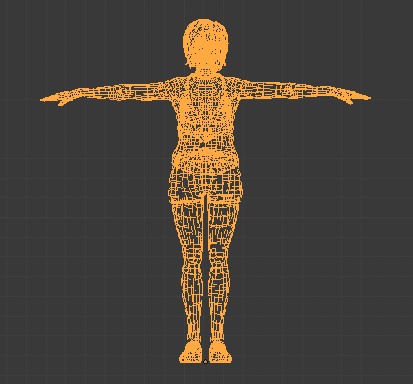 Character female base mesh model - TurboSquid 1418498