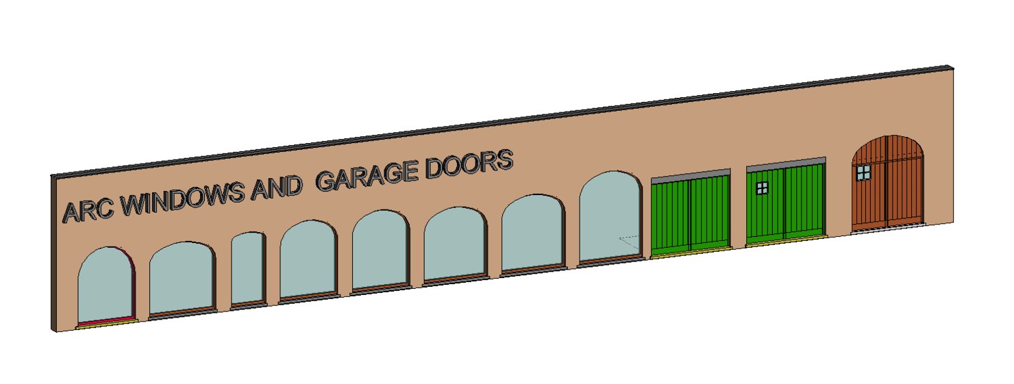 Arc windows 3D model - TurboSquid 1438347