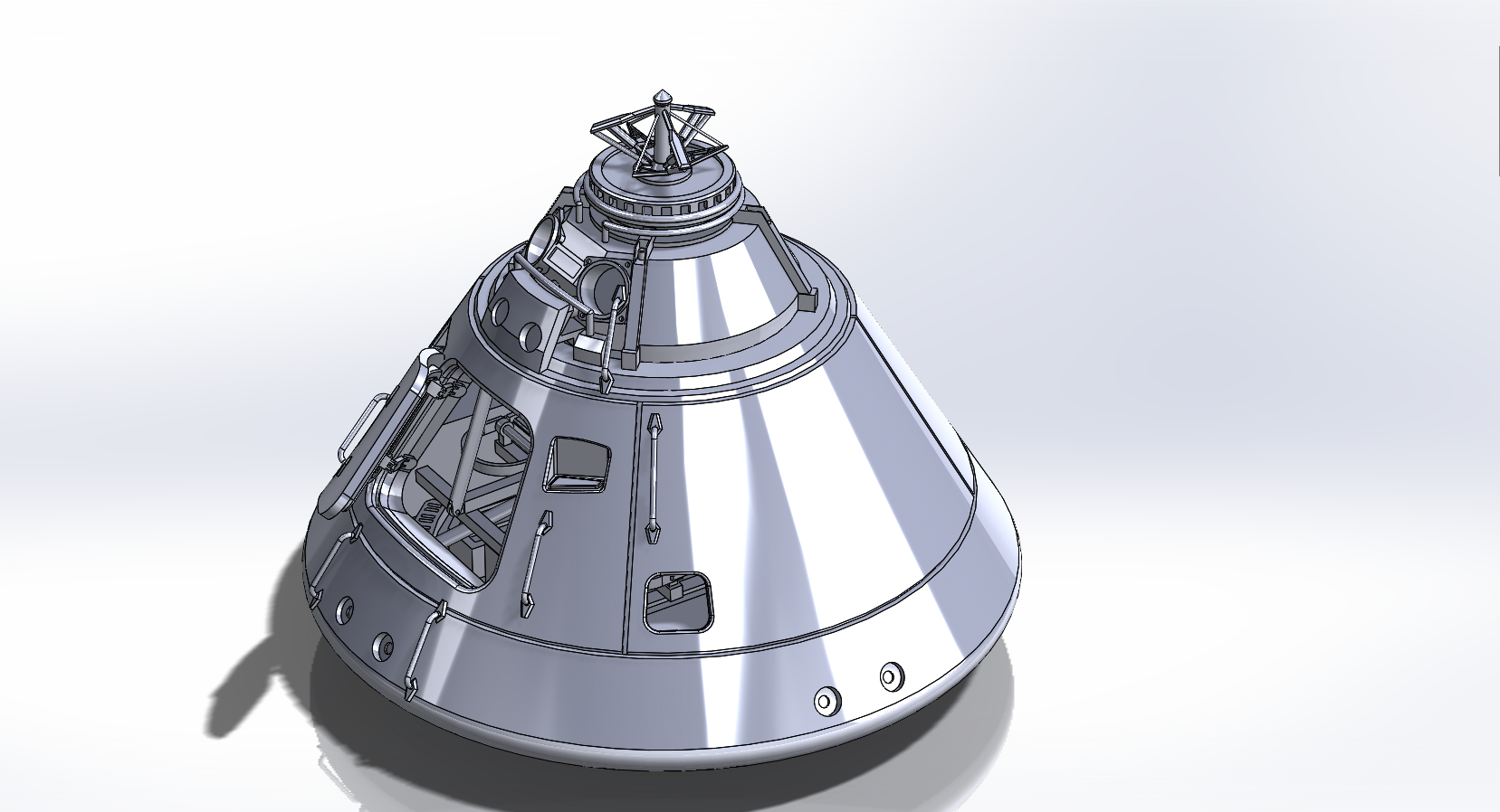 3D apollo command module - TurboSquid 1418510
