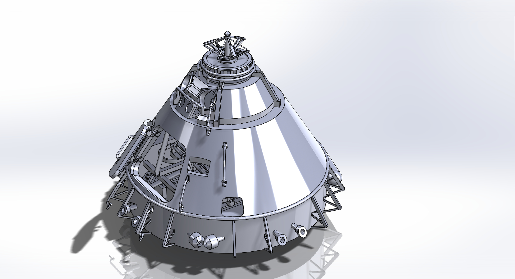 3D apollo command module - TurboSquid 1418510
