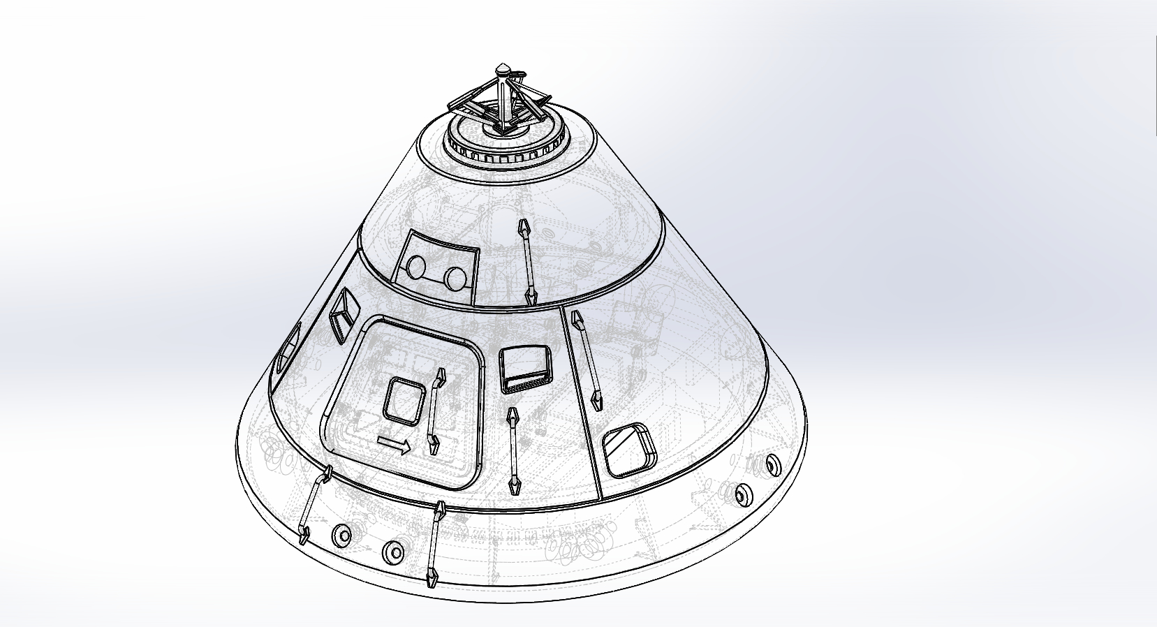 3D apollo command module - TurboSquid 1418510