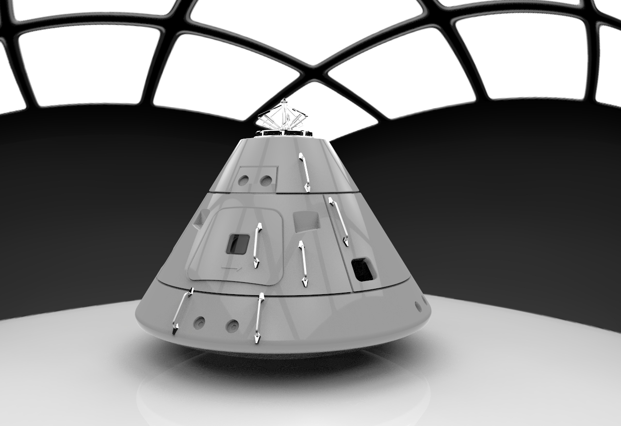 3D apollo command module - TurboSquid 1418510