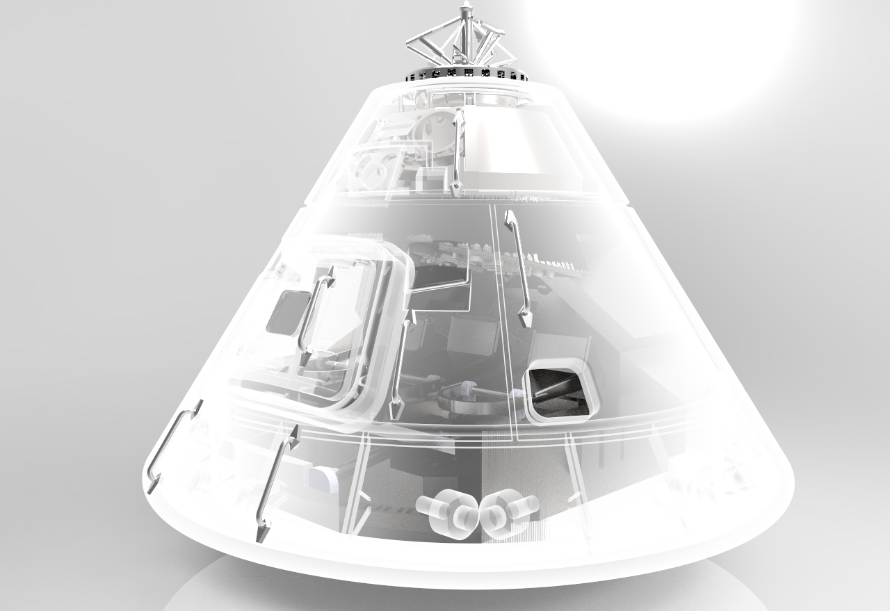 3D apollo command module - TurboSquid 1418510