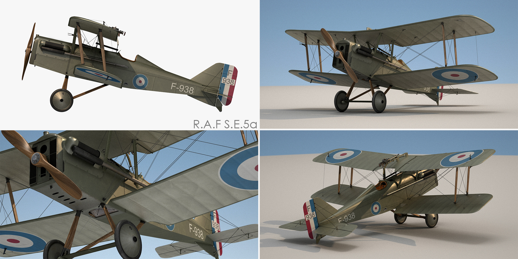 World war british fighter 3D model - TurboSquid 1418503