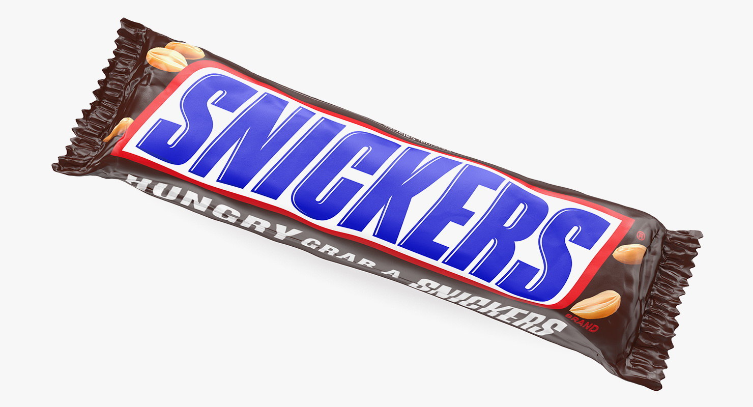 Snickers chocolate bar 3D model - TurboSquid 1418888
