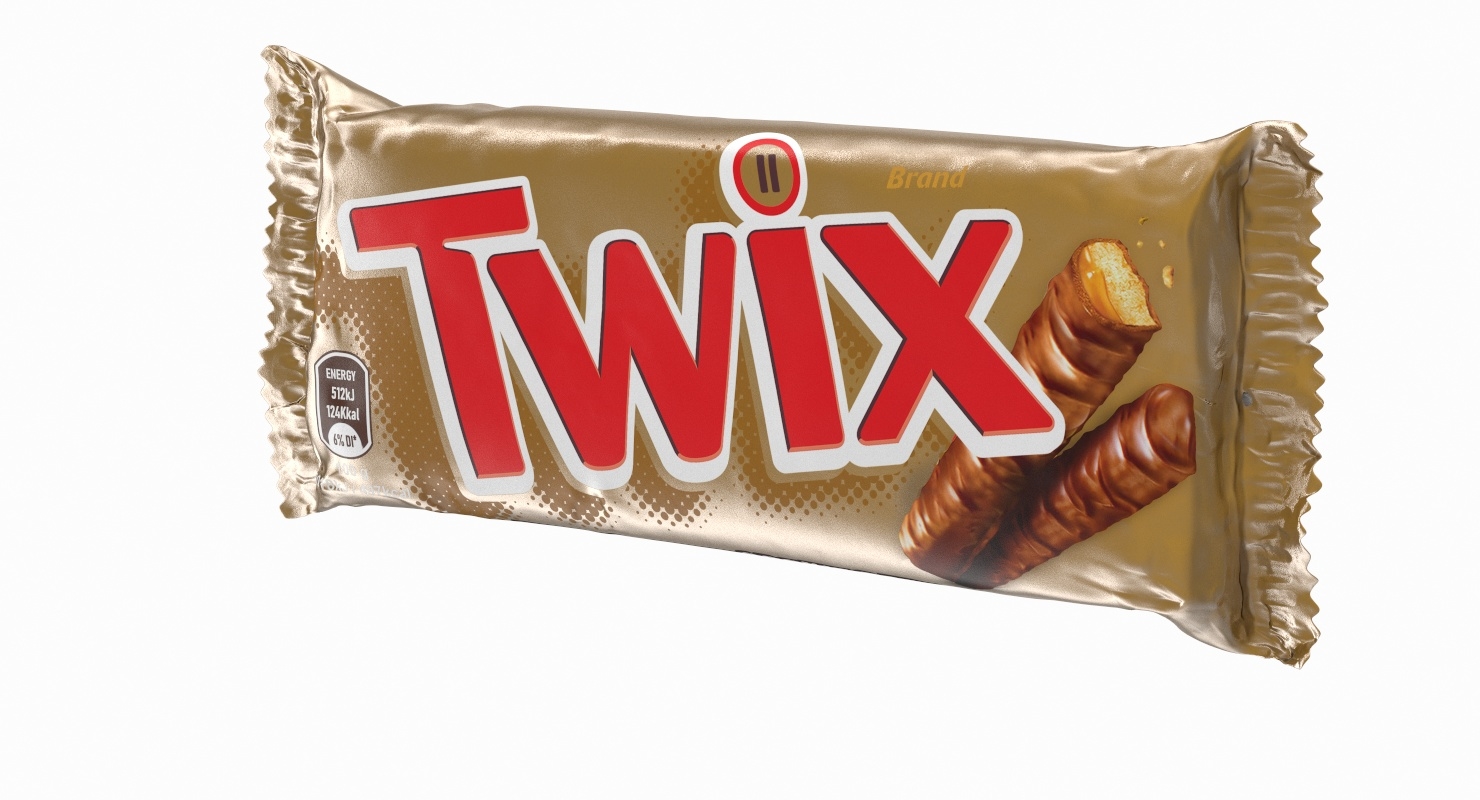 Twix chocolate bar 3D model - TurboSquid 1418907