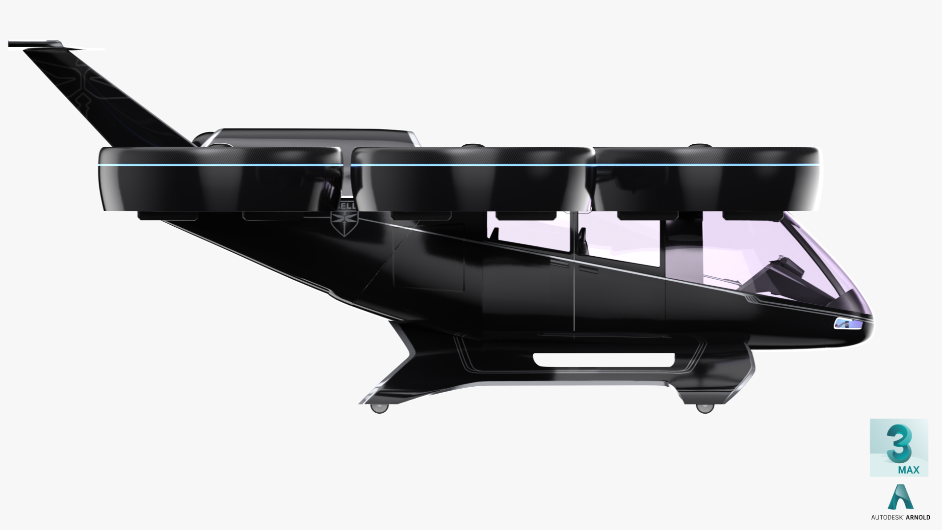 Uber flying taxi - 3D model - TurboSquid 1418566