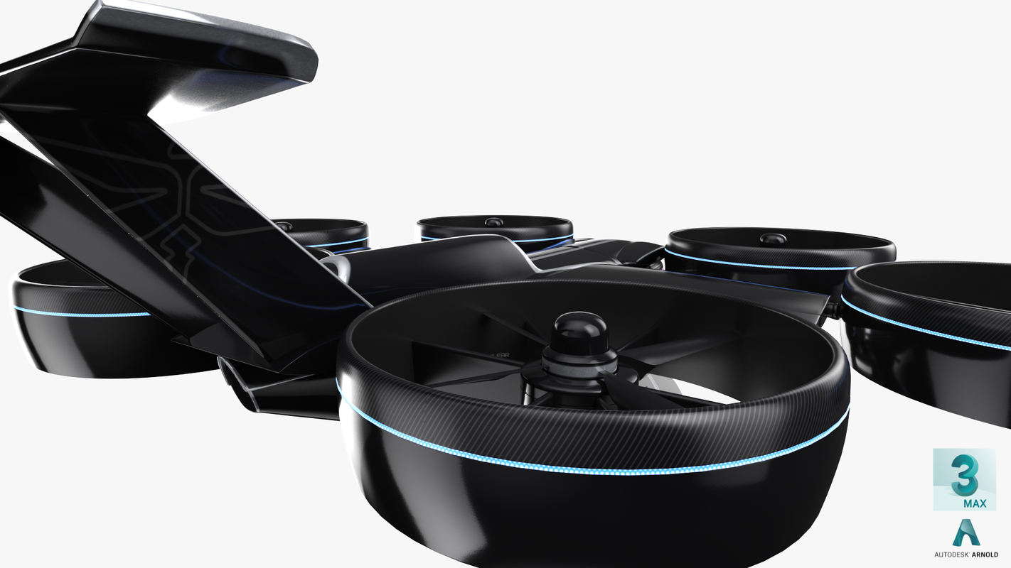 Uber flying taxi - 3D model - TurboSquid 1418566