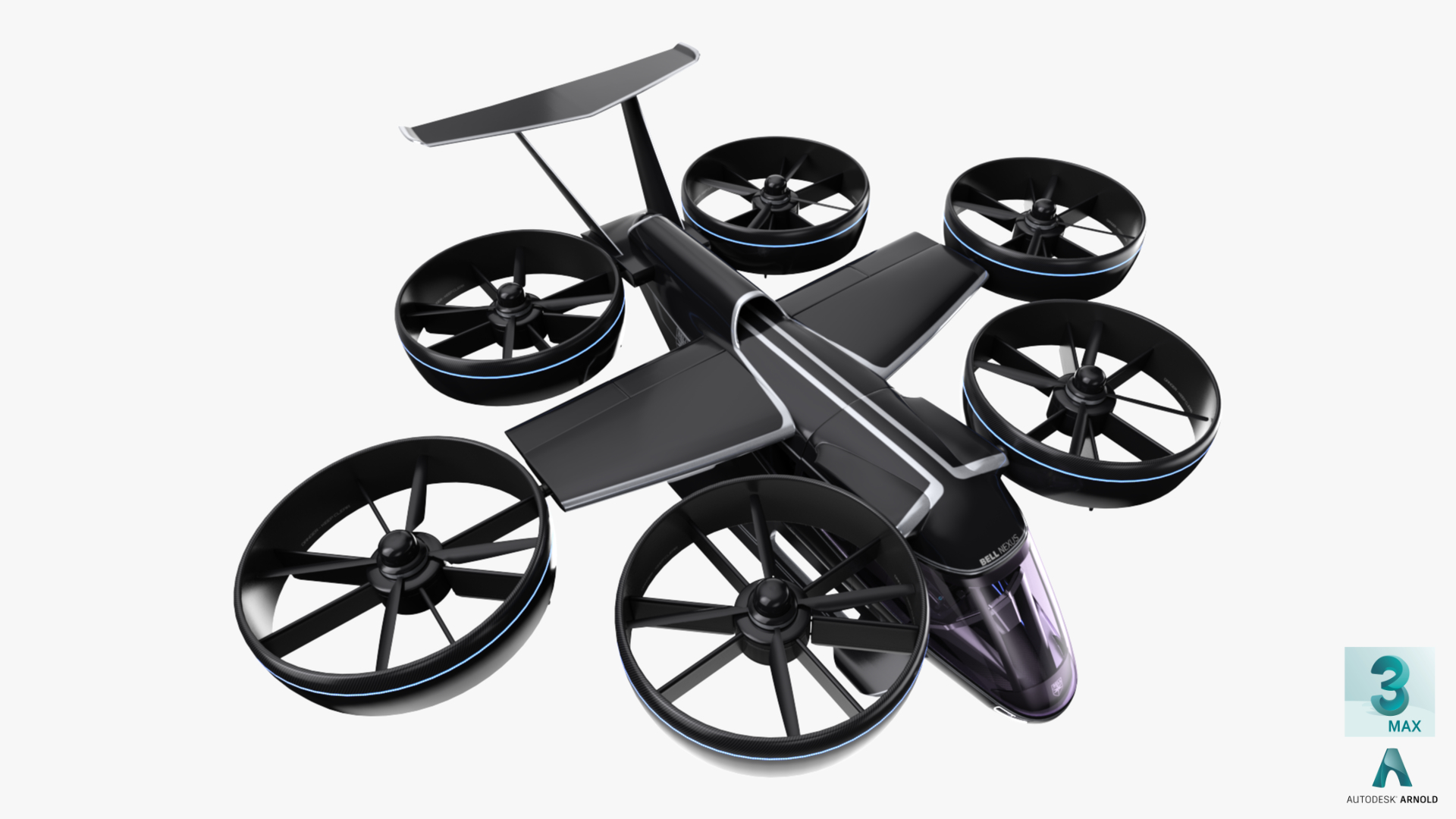 Uber flying taxi - 3D model - TurboSquid 1418566