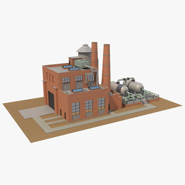 Factory building model - TurboSquid 1211140