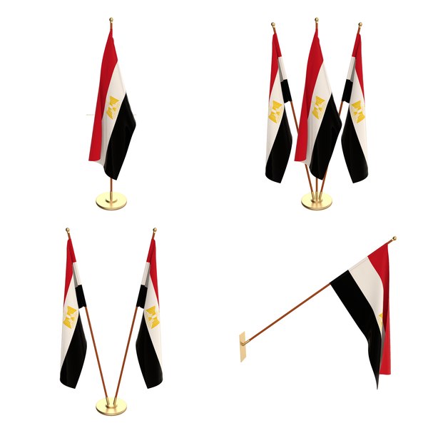Pacote de bandeira do Egito Modelo 3D - TurboSquid 1418844
