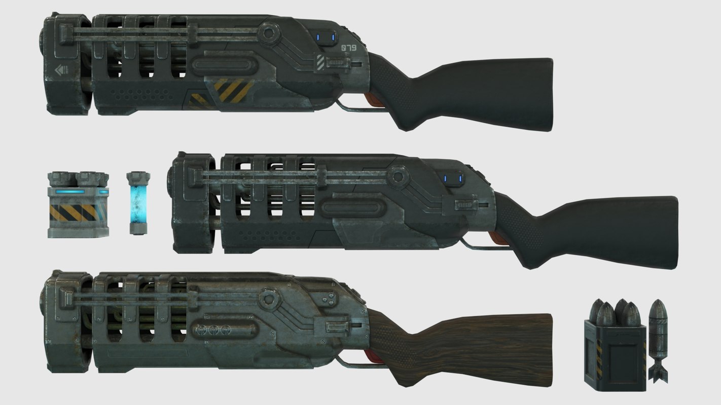 Plasma rifle rpg launcher 3D - TurboSquid 1418946
