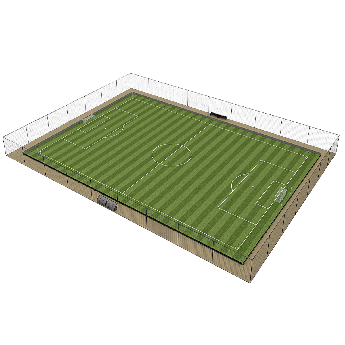 3D model football field - TurboSquid 1419030