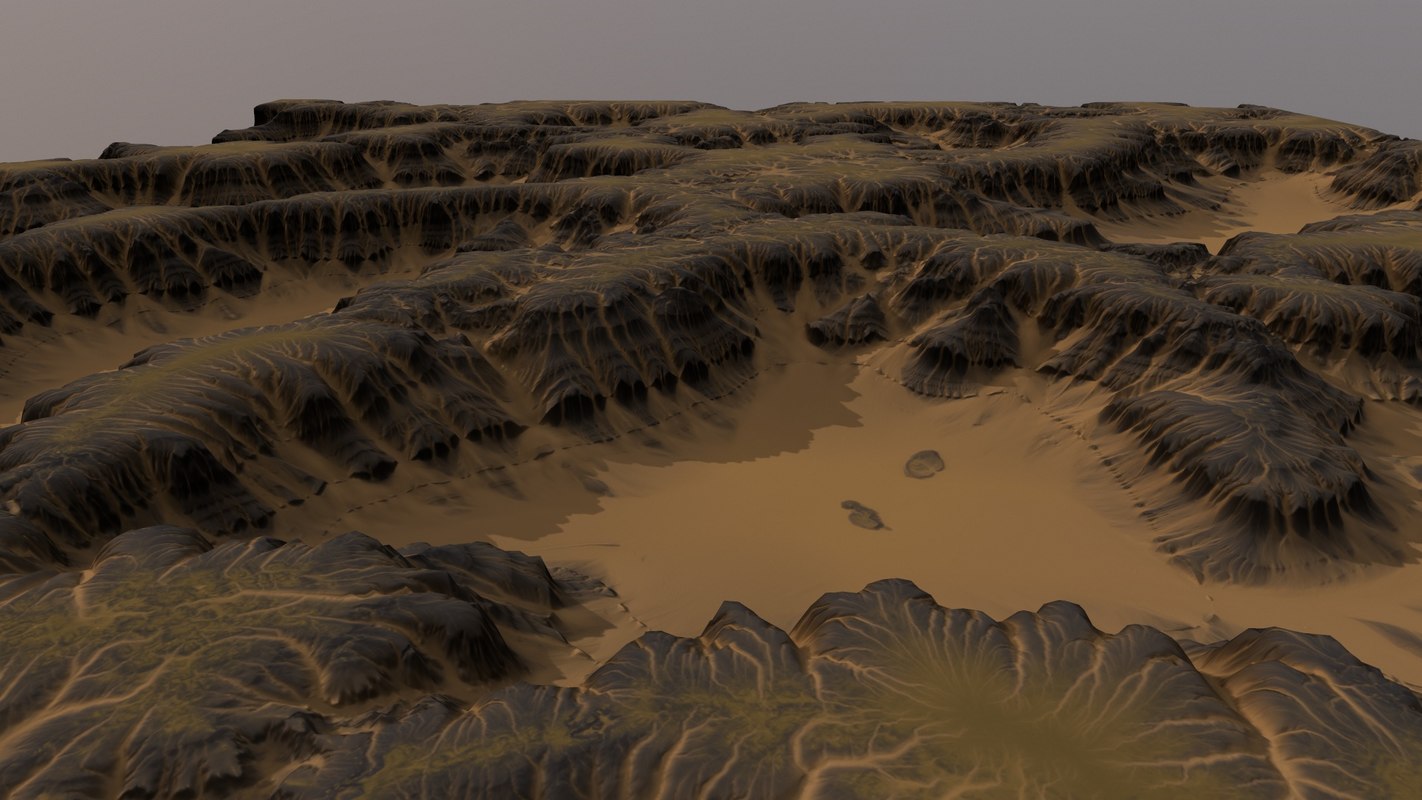 3D desert landscape mountain - TurboSquid 1419079