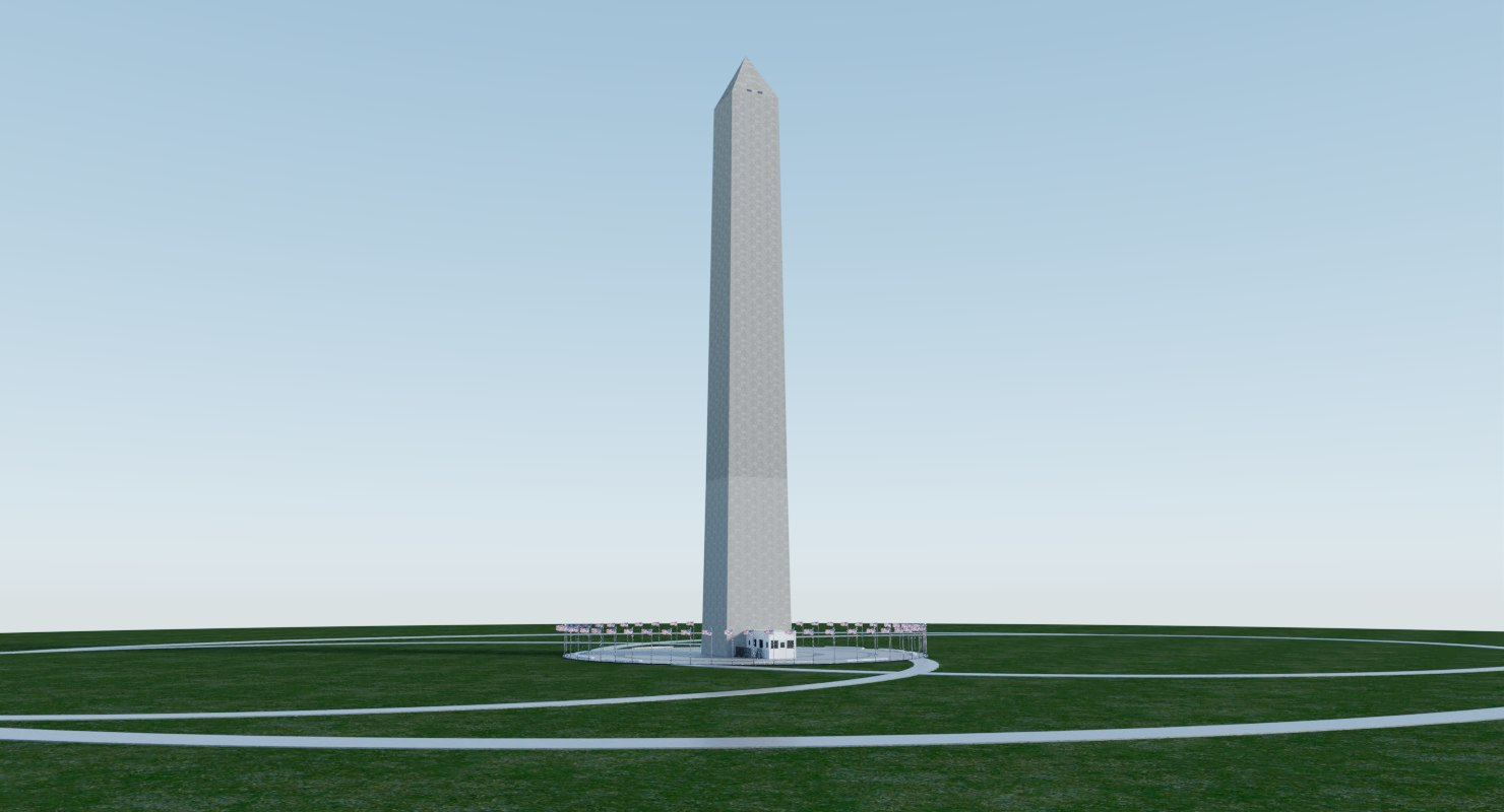 Washington monument 3D model - TurboSquid 1409244