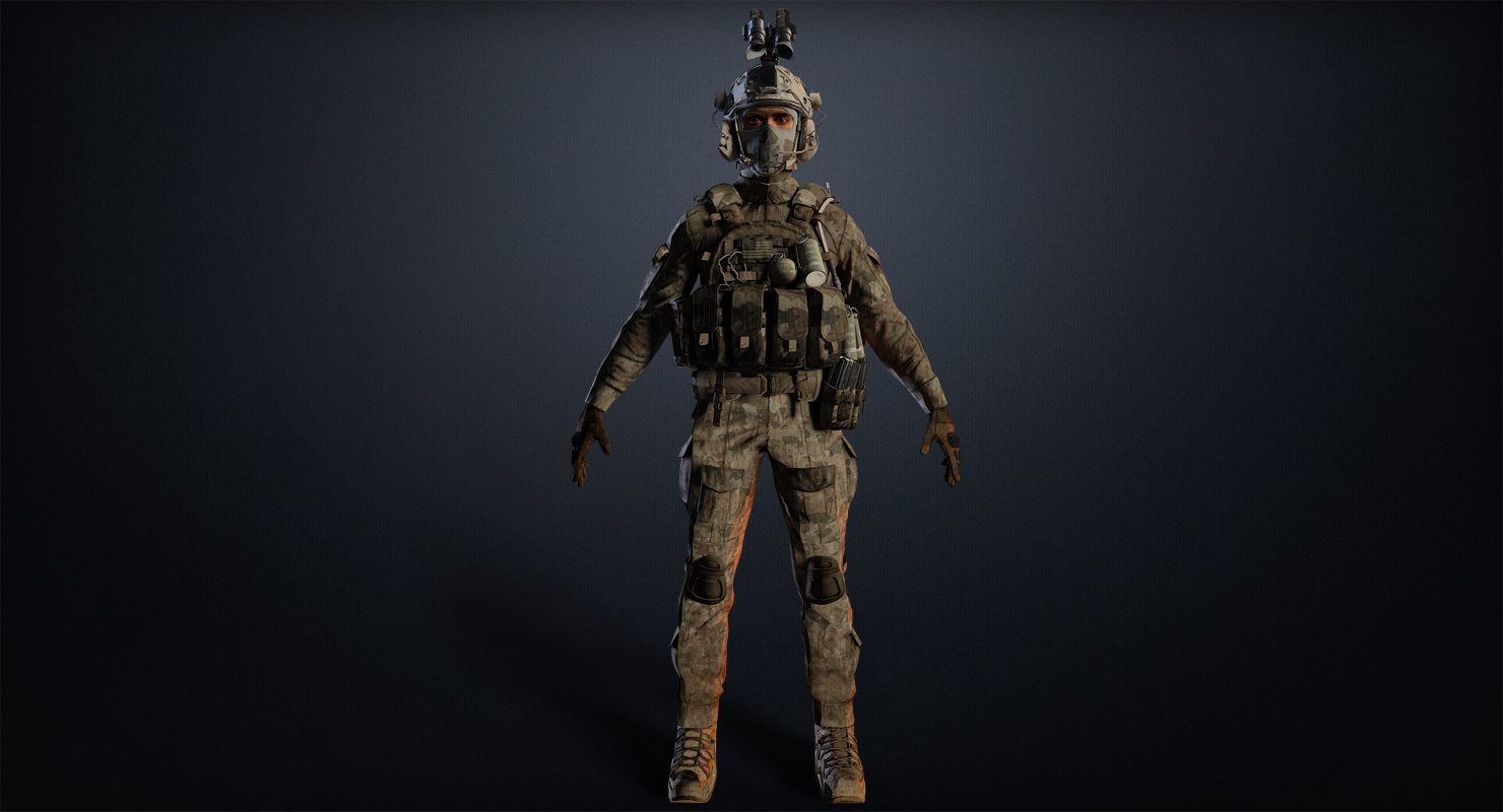 Special force soldier 3D - TurboSquid 1419190