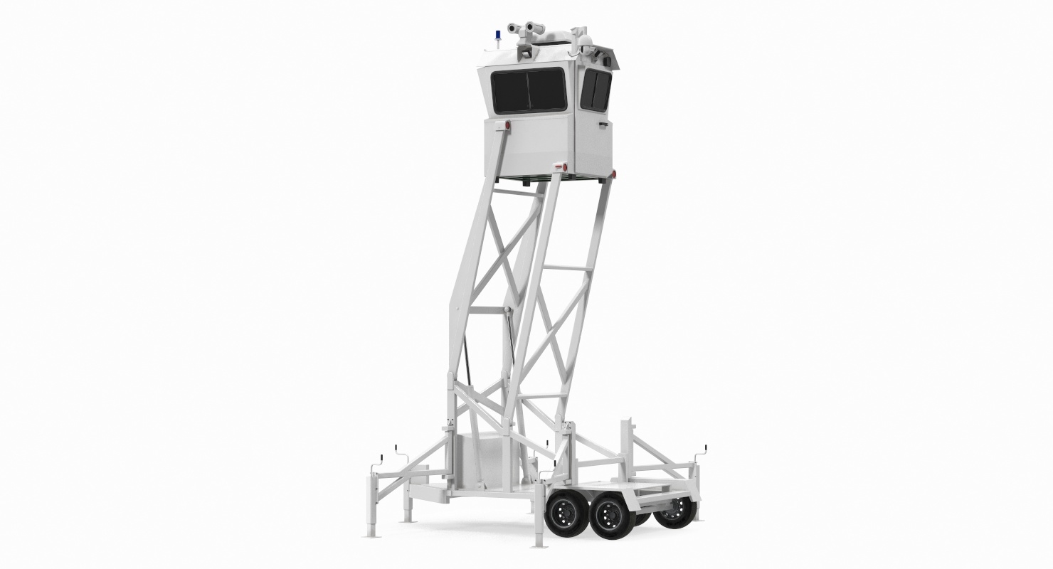 Mobile security tower rigged model - TurboSquid 1419286